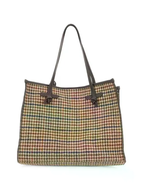 GIANNI CHIARINI Marcella Houndstooth Tote Bag