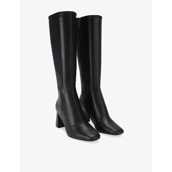 Carvela Rometta Faux-leather Heeled High-leg Boots