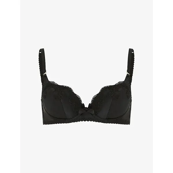 Agent Provocateur Molly Plunge Underwired Satin Bra