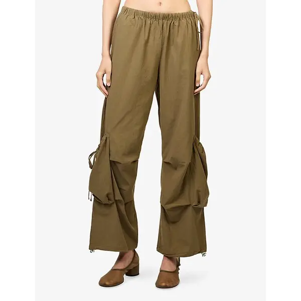 DEIJI STUDIOS Drawstring-pocket Cotton Trousers