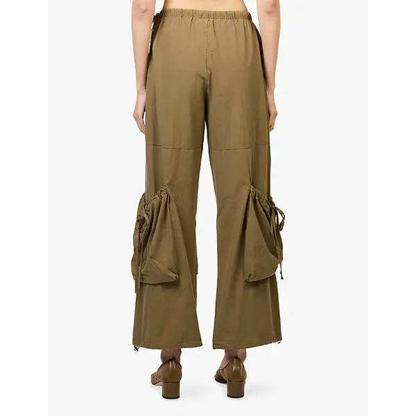 DEIJI STUDIOS Drawstring-pocket Cotton Trousers