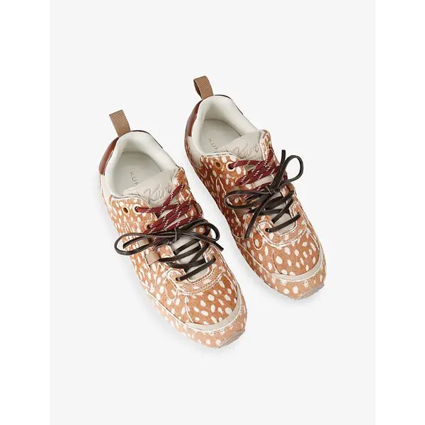 Kurt Geiger Kurt Slim Runner Suede Trainers