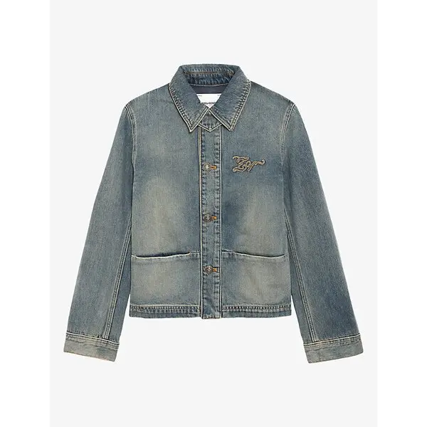 Zadig&Voltaire Lessa Washed Denim Jacket