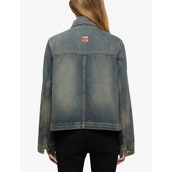 Zadig&Voltaire Lessa Washed Denim Jacket