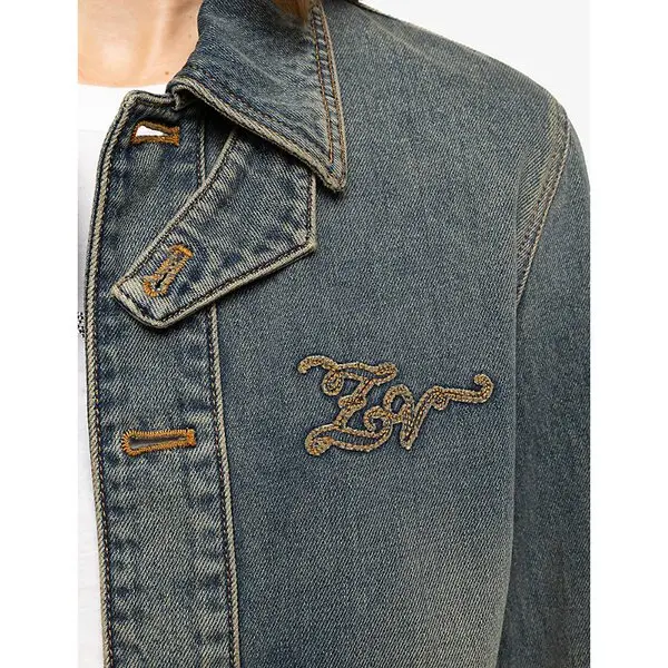 Zadig&Voltaire Lessa Washed Denim Jacket