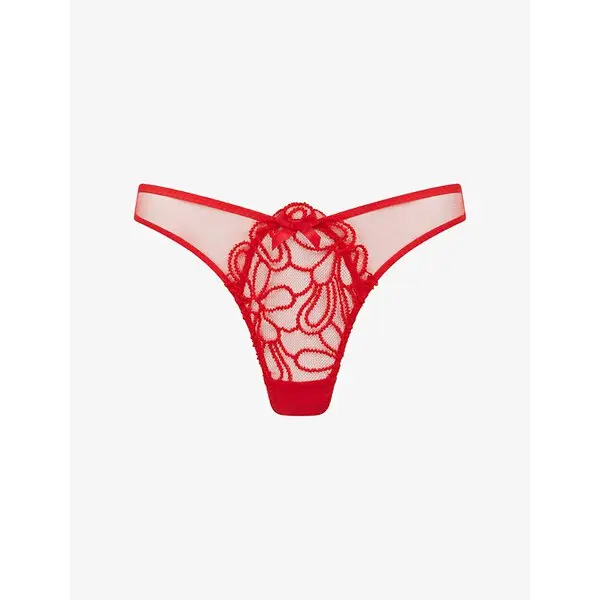 Agent Provocateur Nelle Tulle Thong Xxl - Red