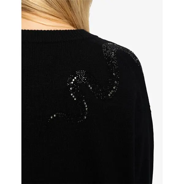 Zadig&Voltaire Markuz Rhinestone-embellished Wool-blend Jumper