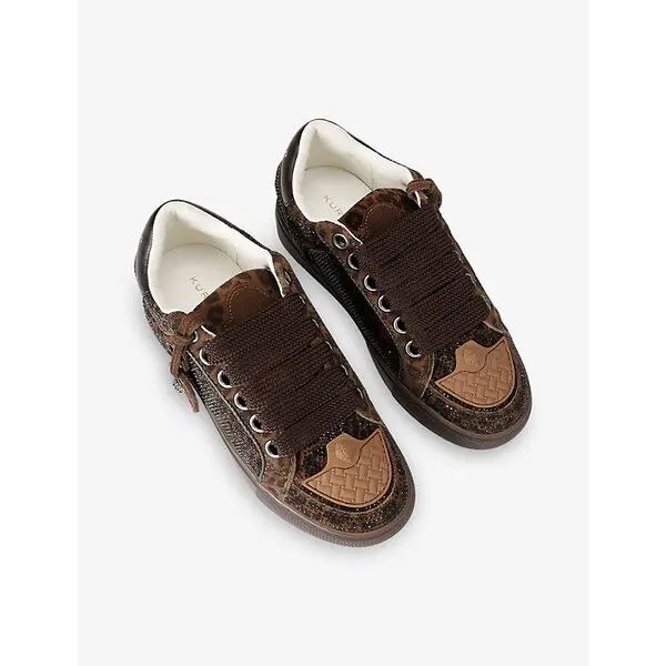 Kurt Geiger Southbank Tag Suede Trainers