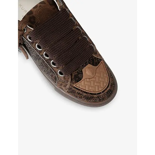 Kurt Geiger Southbank Tag Suede Trainers