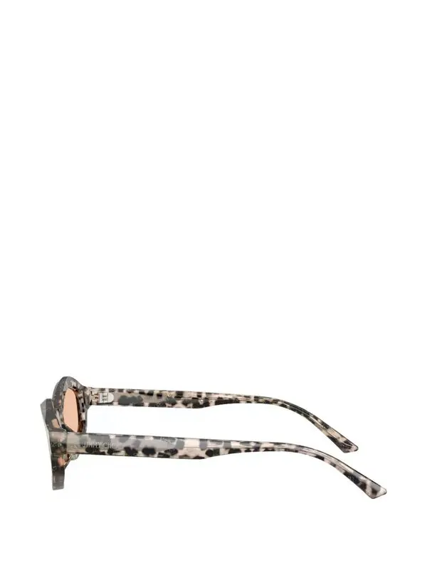 JIMMY CHOO Tortoiseshell-effect Geometric-frame Sunglasses