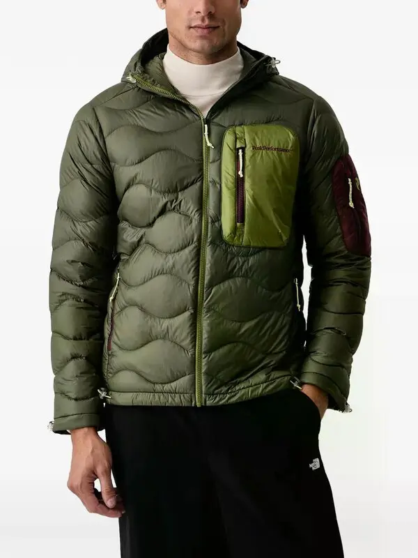 PEAK PERFORMANCE Helium Utility Quilted Hooded Jacket - Green
