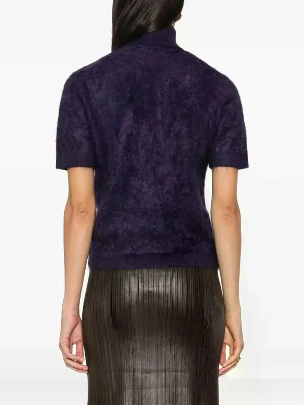 Seventy High-neck Short-sleeve Sweater