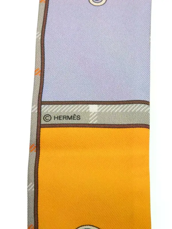 Hermès 1999-2007 Camails Silk Twilly Scarf Scarves - Multicolour
