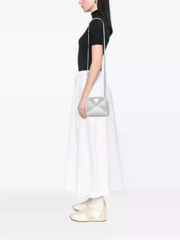 Bottega Veneta 2012-2026 Small Leather The Point Triangle Satchel