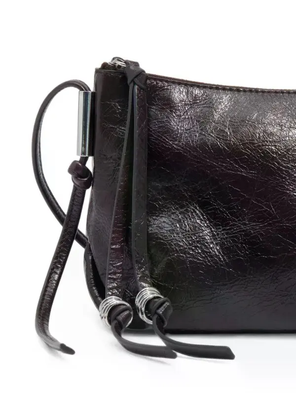 Bimba Y Lola Small Espresso Leather Crossbody Bag