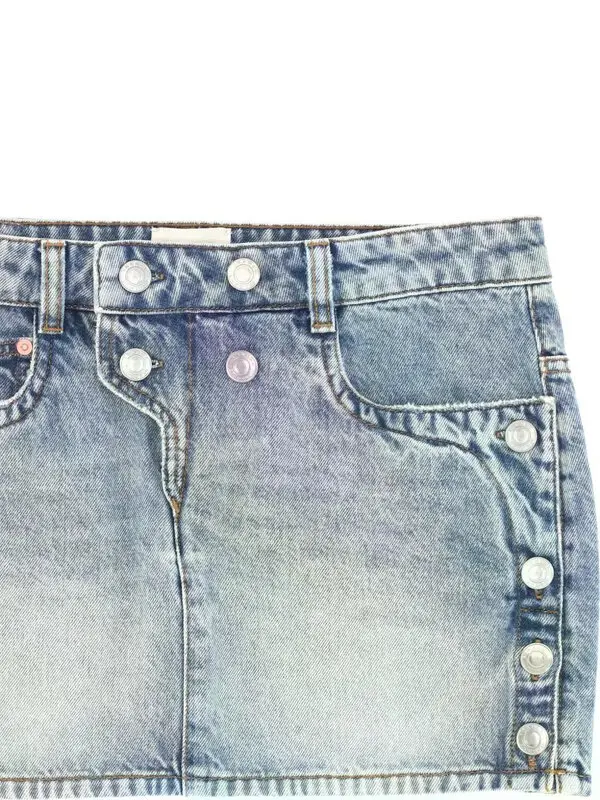 Isabel Marant Étoile Button-embellished Denim Mini Skirt