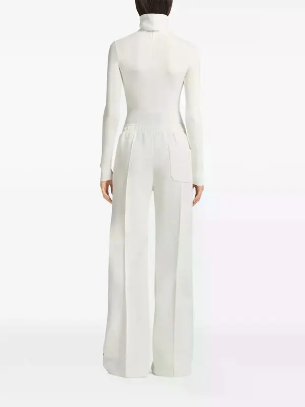COURREGES Logo-embroidered Mock-neck Bodysuit