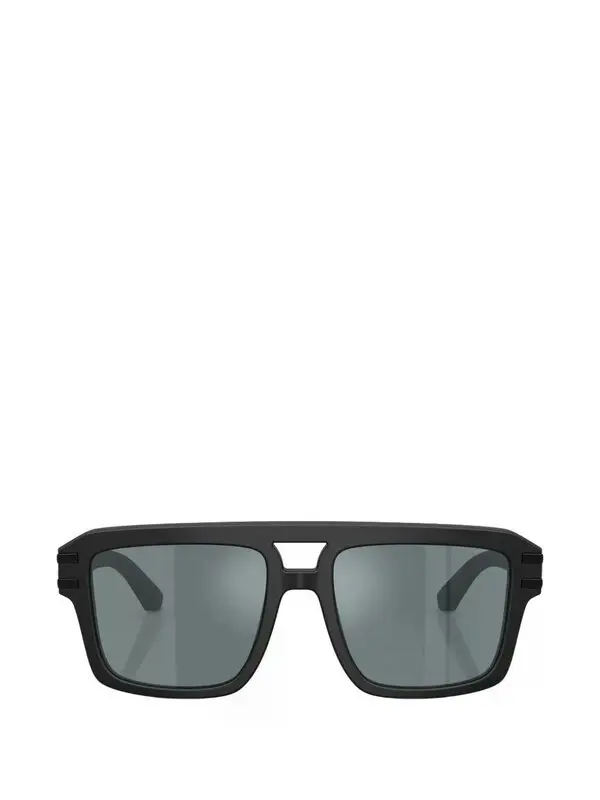 Dolce & Gabbana Double-bridge Pilot Sunglasses - Black