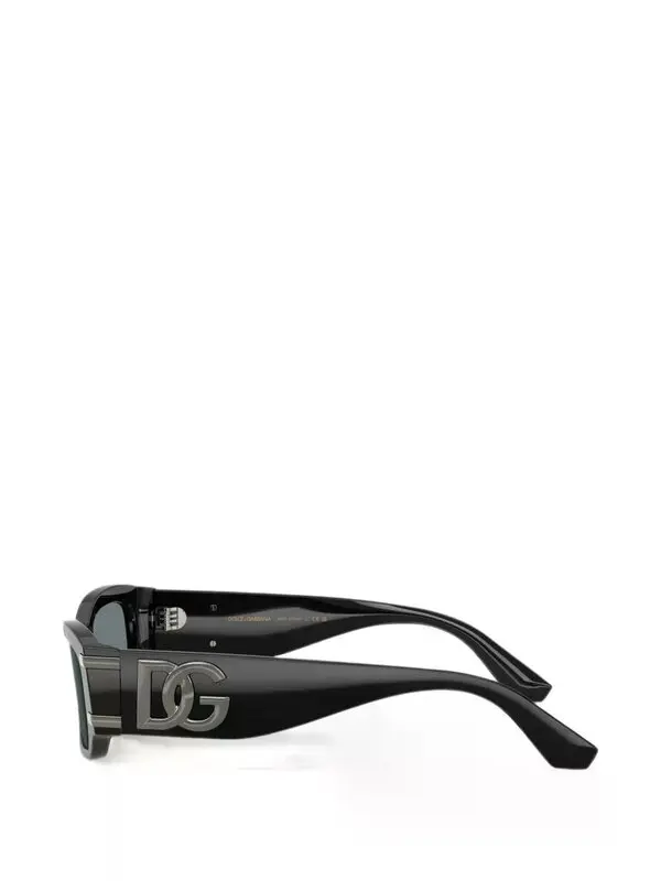 Dolce & Gabbana Logo-plaque Rectangle-frame Sunglasses