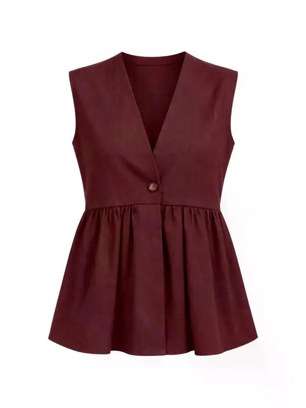 OTRO AMOR Peplum-hem Bnlouse