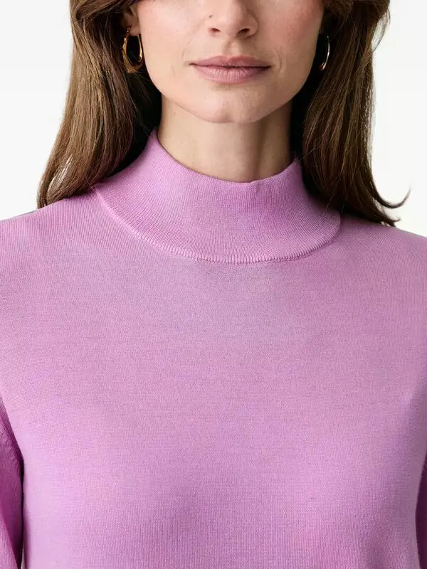 Patrizia Pepe High-neck Logo-plaque Jumper