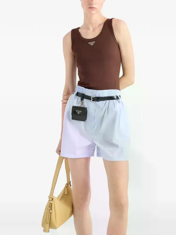 Prada Ribbed Knit Tank Top