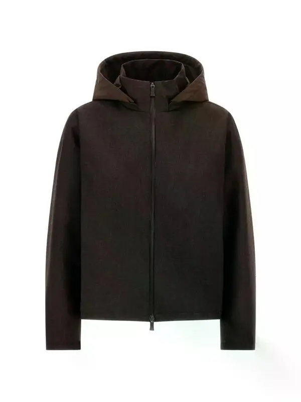 Herno Hooded Flannel Jacket