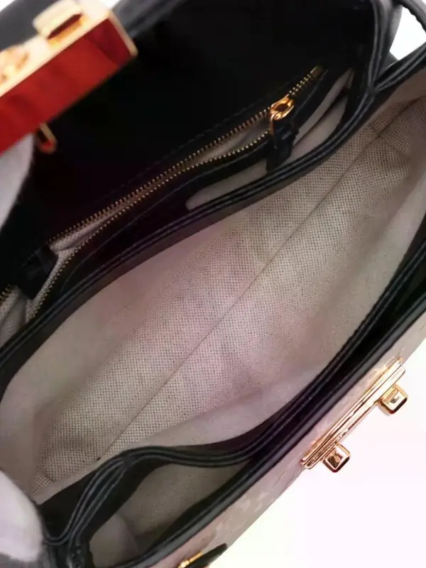 Gucci 2000-2015 Small Gg Debossed Calfskin Top Handle Bag Satchel