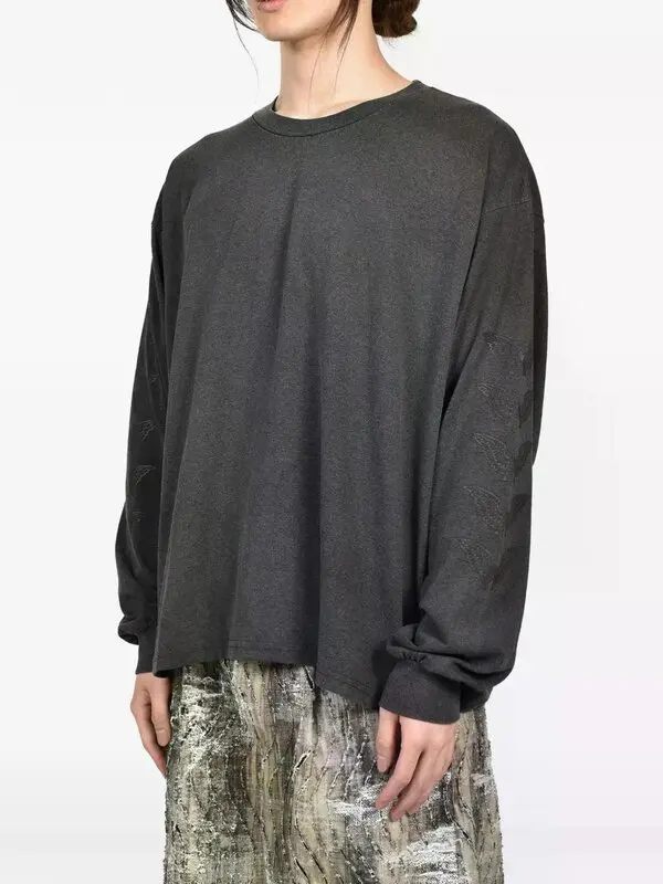 ALEXANDER DIGENOVA Logo-print Washed-effect T-shirt