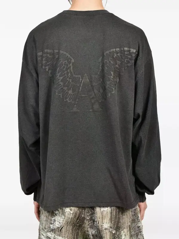 ALEXANDER DIGENOVA Logo-print Washed-effect T-shirt