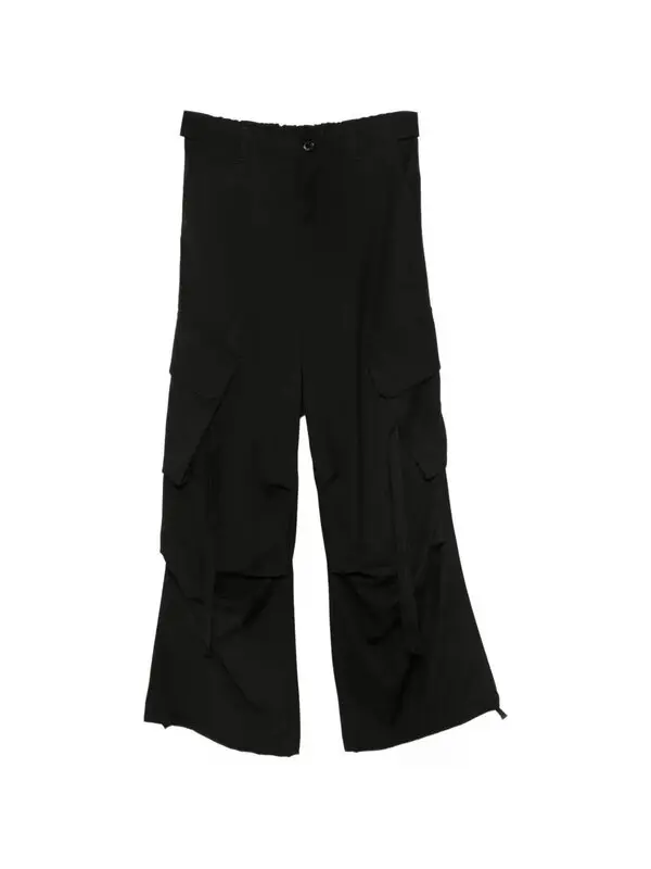 Isabel Benenato Wide-leg Cargo Pants