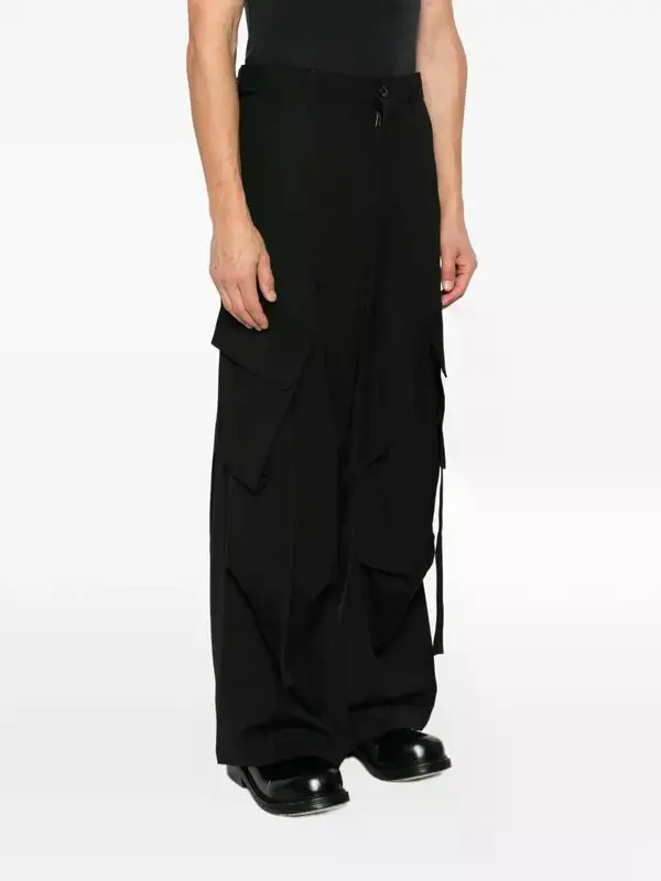 Isabel Benenato Wide-leg Cargo Pants