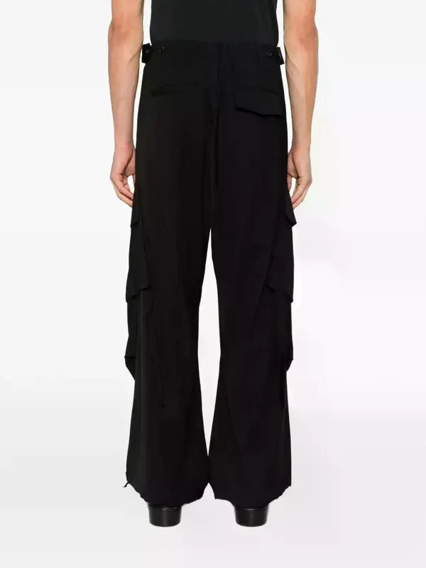 Isabel Benenato Wide-leg Cargo Pants