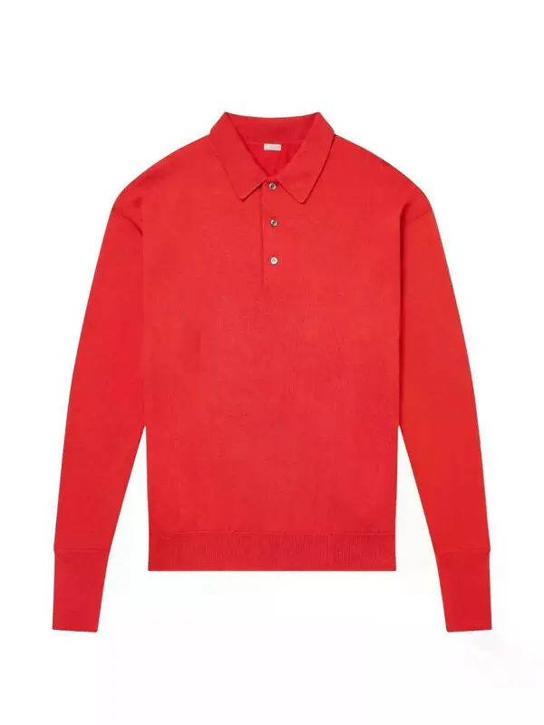 A.PRESSE Long-sleeve Polo Shirt