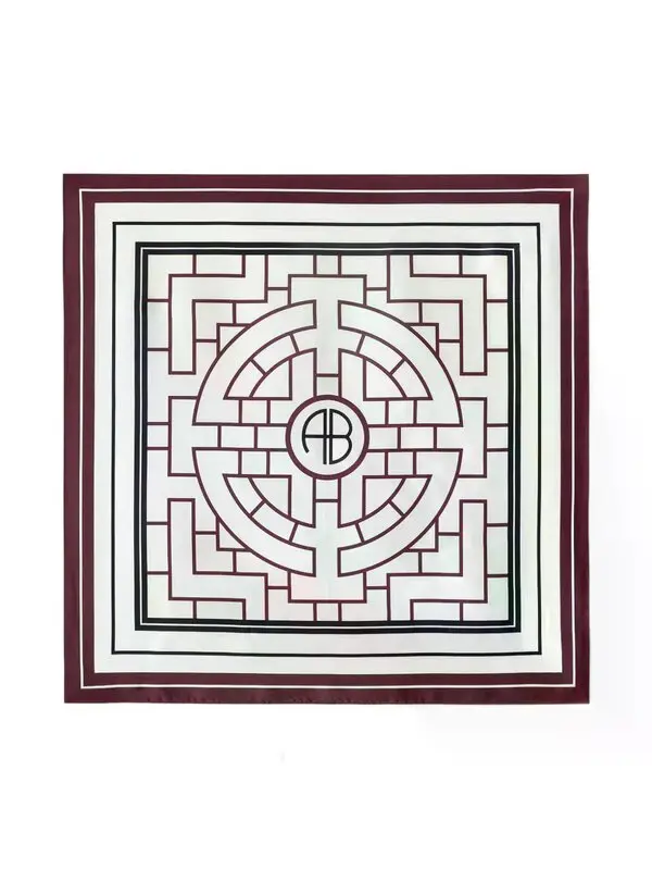 ANINE BING York Scarf Ab - Neutrals