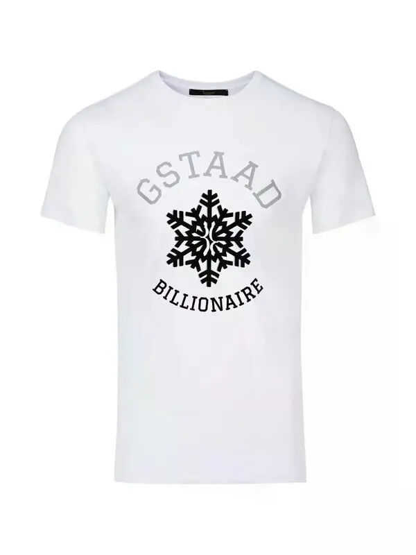 BILLIONAIRE Gstaad Snowflake-print T-shirt