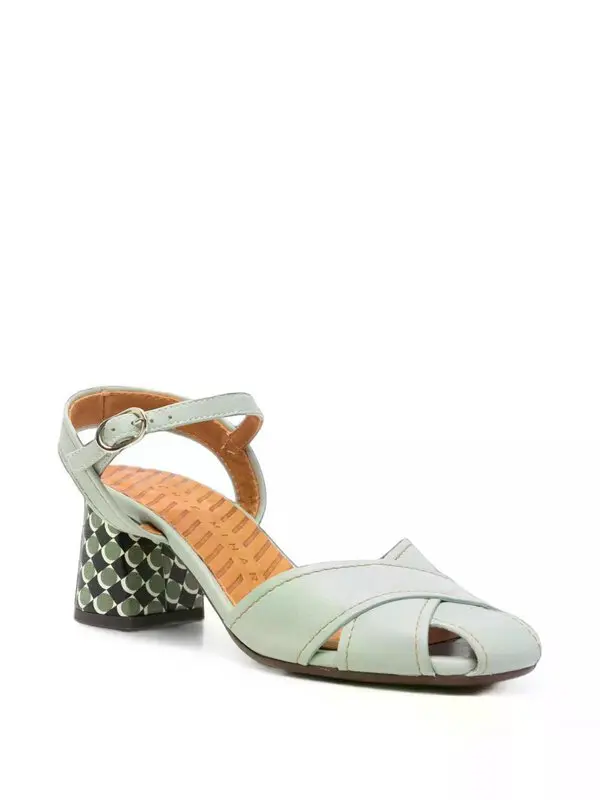 Chie Mihara Geometric-pattern Block-heel Sandals