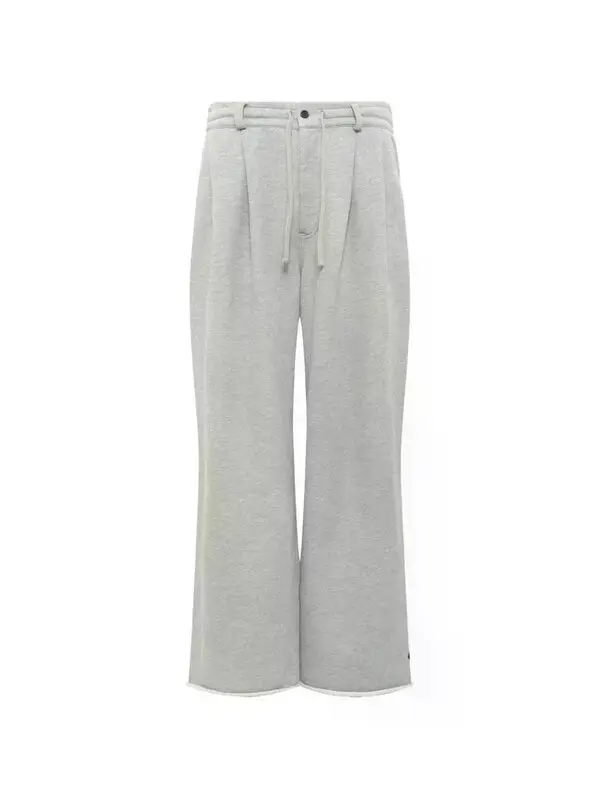 Noir Kei Ninomiya Pleated Pile-knit Trousers - Grey