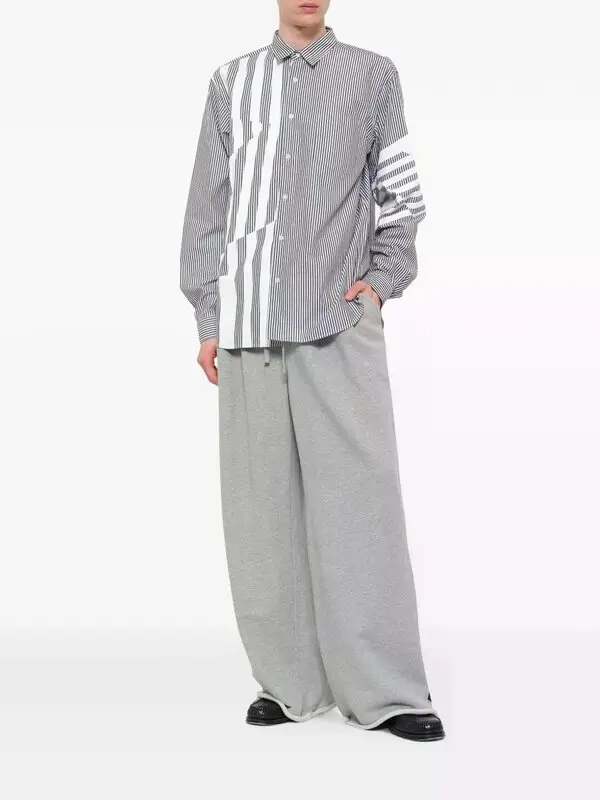 Noir Kei Ninomiya Pleated Pile-knit Trousers