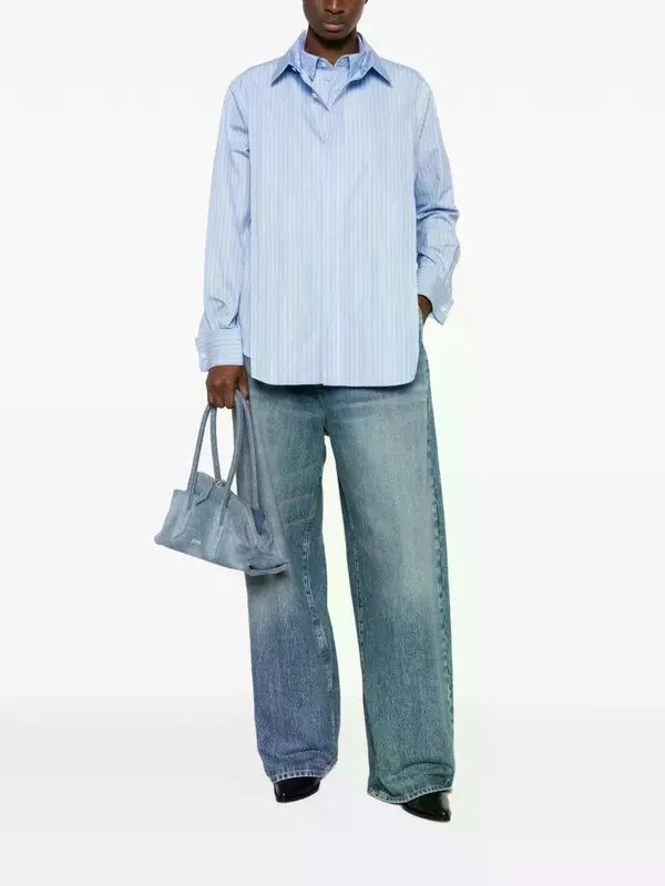 Sacai Striped Layered-collar Shirt