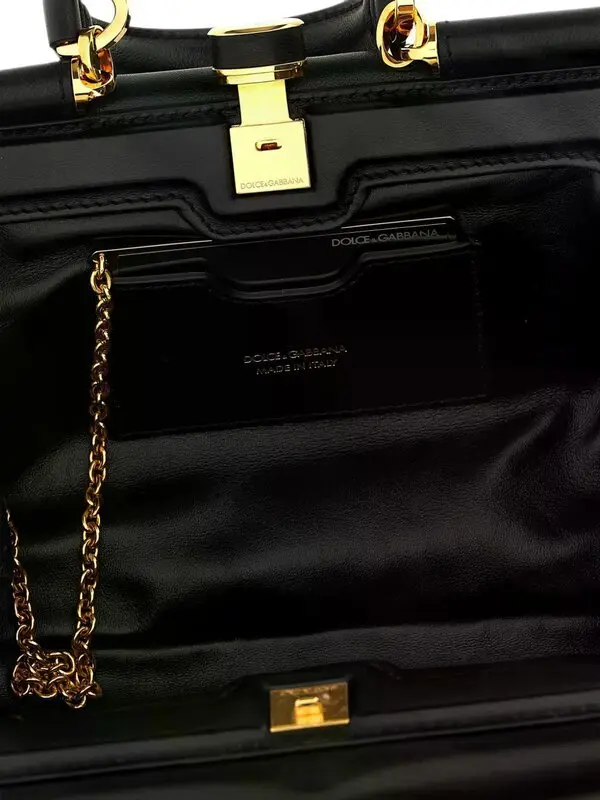 Dolce & Gabbana Medium Grandma Handbag In Plongé Nappa Leather