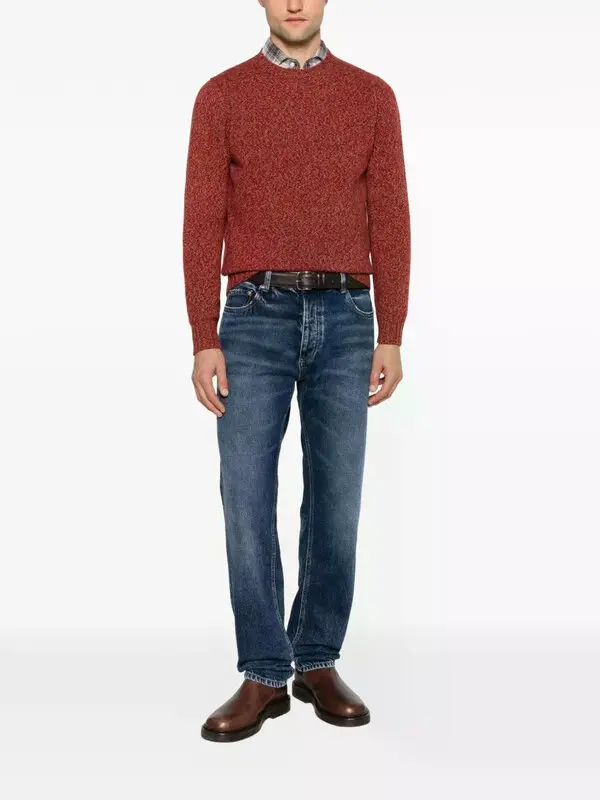 FILIPPO DE LAURENTIIS Mélange Crew-neck Sweater