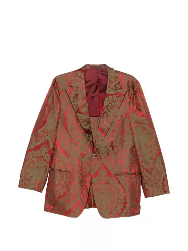 ROMEO GIGLI 1990s Damask-pattern Blazer