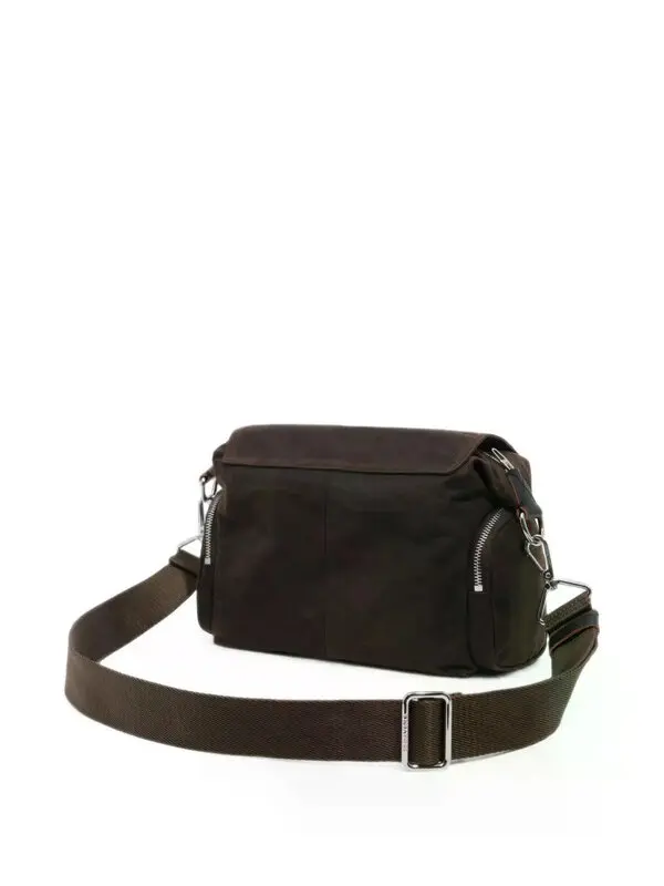 Bimba Y Lola Large Dark Coated Pocket Flap Bag