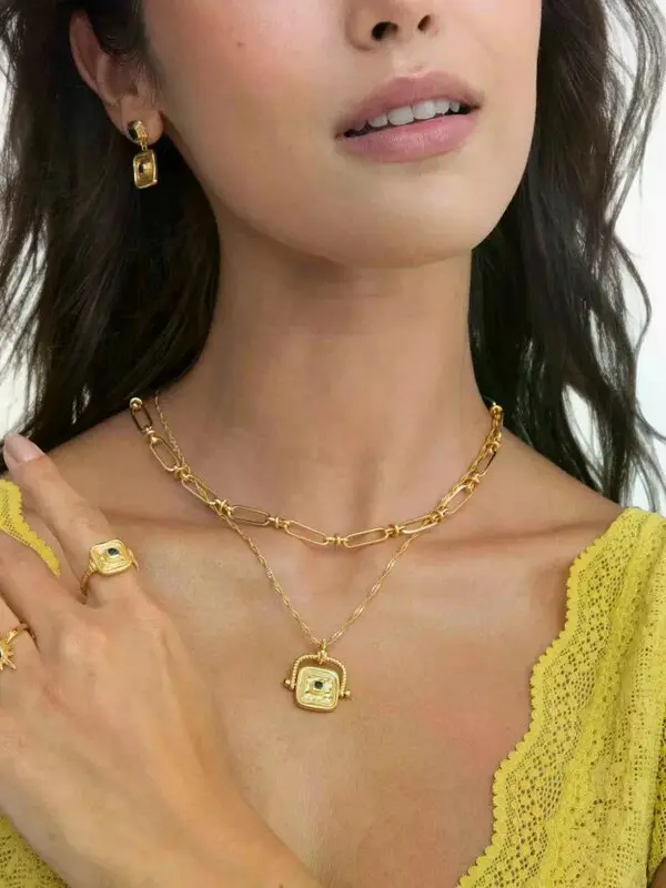 OTTOMAN HANDS Wax Seal Rotating Necklace