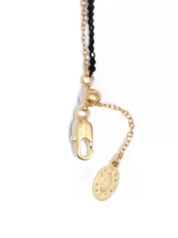 Bimba Y Lola Double-chain Black Crystals Bee Bracelet
