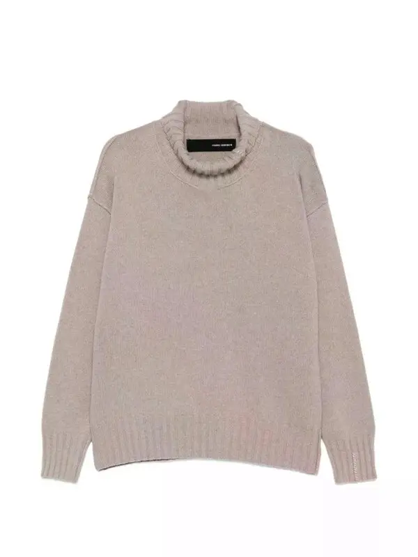 Isabel Benenato Roll-neck Drop-shoulder Sweater