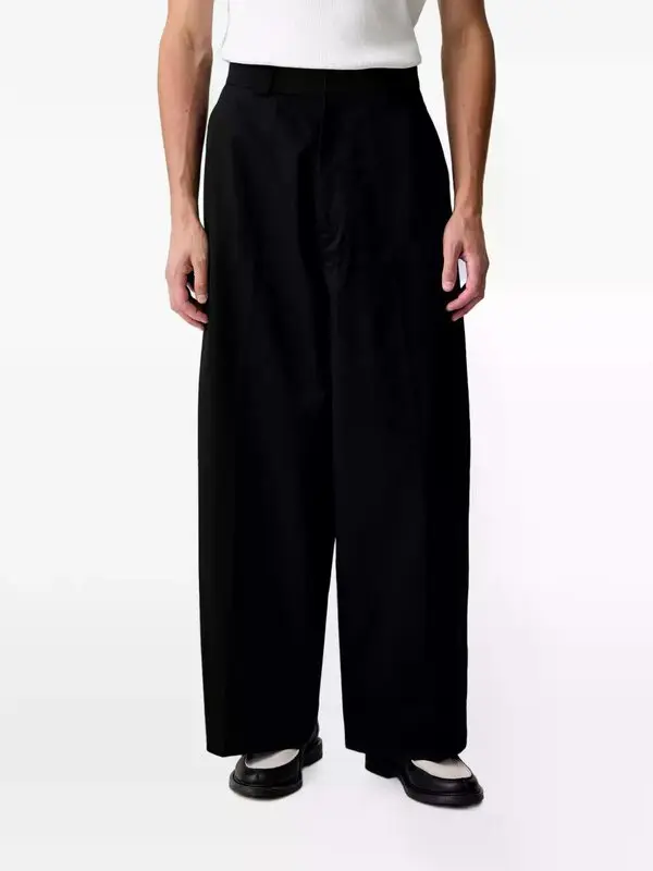 WILLY CHAVARRIA Wide-leg Pleated Trousers