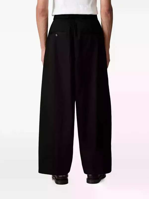 WILLY CHAVARRIA Wide-leg Pleated Trousers