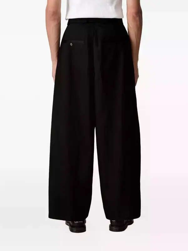 WILLY CHAVARRIA Wide-leg Pleated Trousers